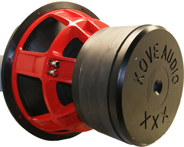 KOVE XXX 18c ARMAGEDDON. LOW BASS WOOFER D1 OHM SVINGSPOLE